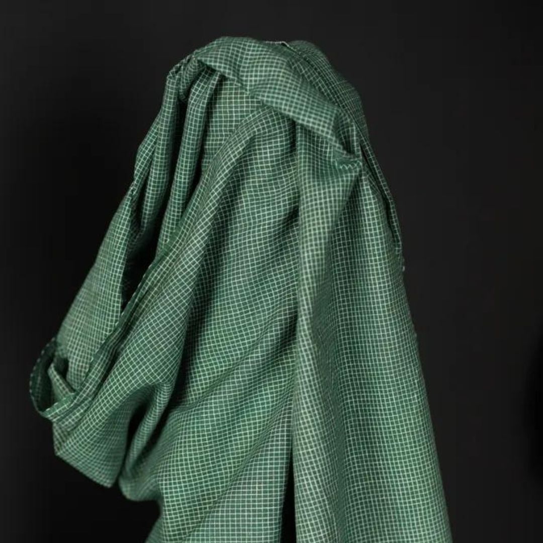 Little Reed Check Indian Cotton | Weft and Warp